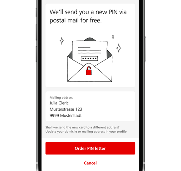 Debit card PIN forgotten | UBS Switzerland