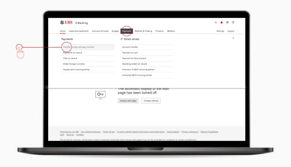 Find all your bank details – but how? | UBS Switzerland