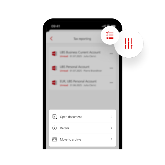 Digital bank documents | UBS Switzerland