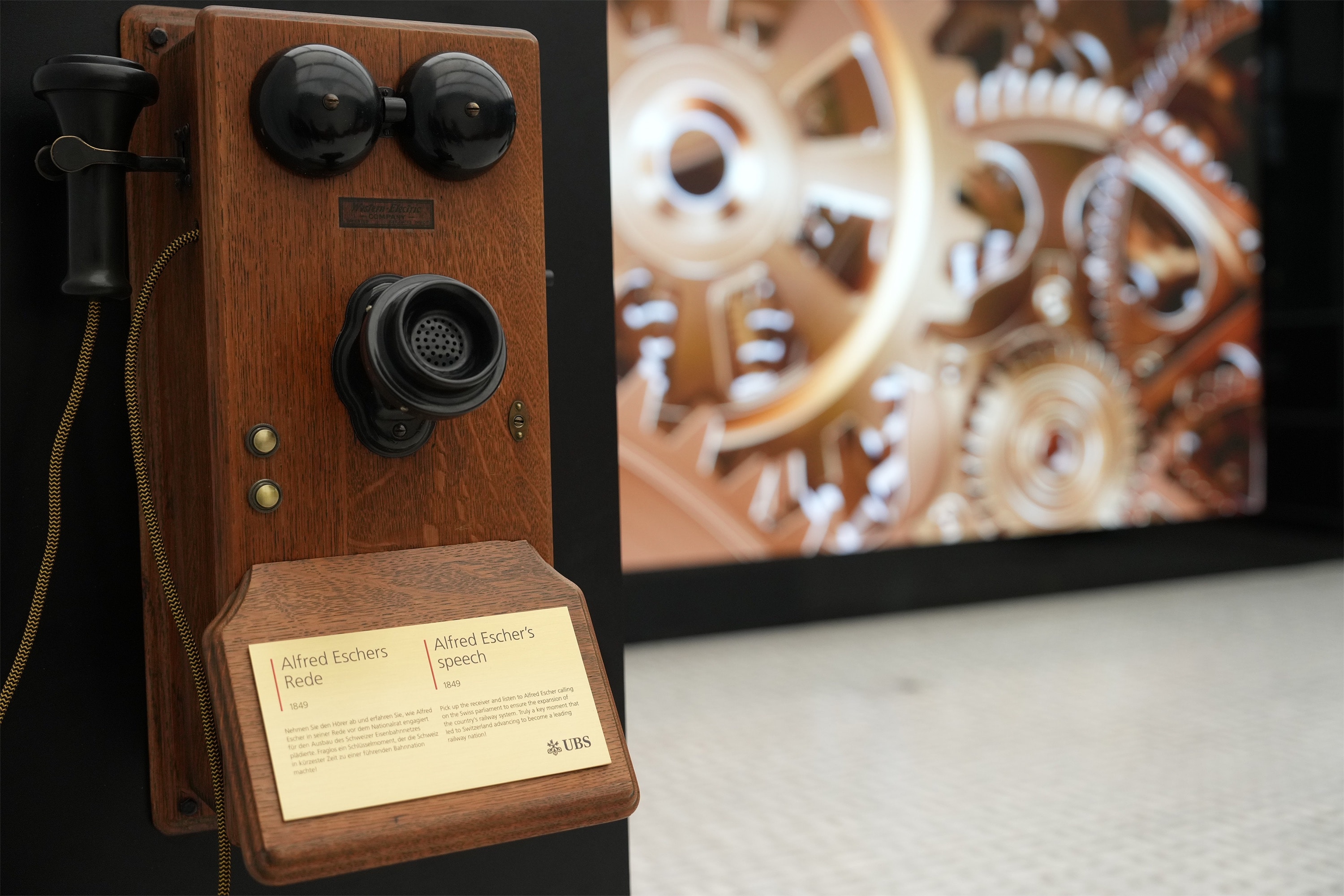 Opening of the UBS history exhibition “Key Moments – how banking helped ...