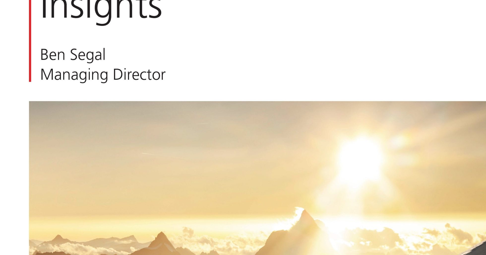 Insights by Ben Segal | UBS United States of America